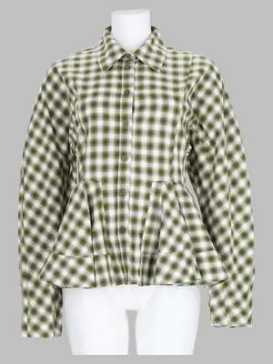 GANNI Ganni Women's Organic Cotton Shirt Grey