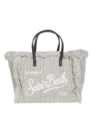 MC2 SAINT BARTH Colette Mini Wool Braid Handbag With Strap - Multicolor