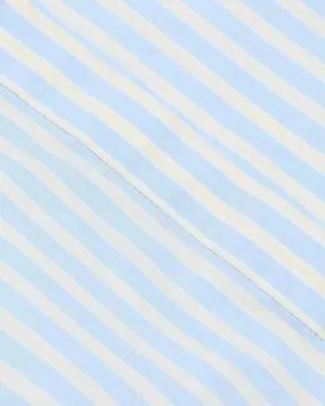 Simkhai Renata Striped Cotton Crop Shirt