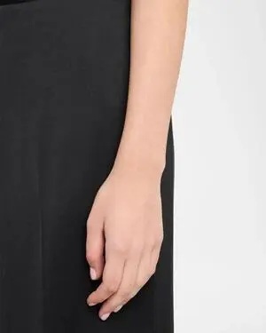 Elie Tahari The Rylee Satin High-rise Pants - Noir