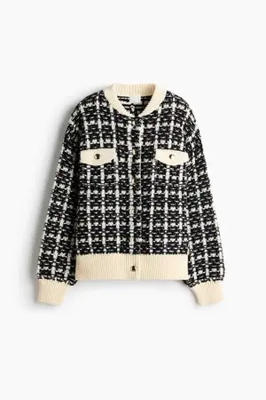 H&M Oversized Bouclé-knit Cardigan