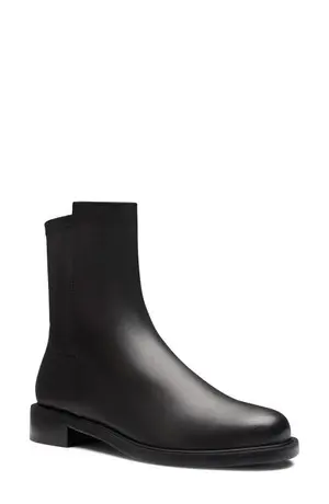 STUART WEITZMAN 5050 Gisele Leather Bootie - Black