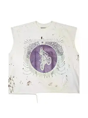 SATOSHI NAKAMOTO Globe Of Death Sleeveless T-shirt