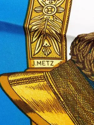 Hermès 1990-2000 Grand Uniforme Silk Scarf 90 Scarves