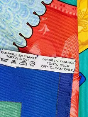Hermès 1980-2000 Hommage A Lamtie Franco Hellenique Silk Scarf 90 Scarves - Multicolour