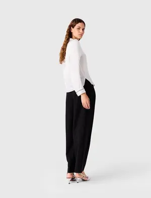 Maje Embroidered Silk Shirt