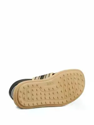 TOD'S Striped Crossover-strap Sandals