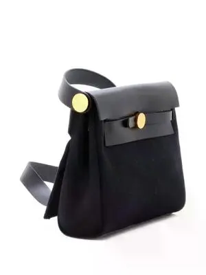 Hermès Herbag Zip Toile And Leather 20 Shoulder Bag