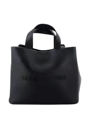LOUIS VUITTON Shopper Leather Mini Tote Bag - Black