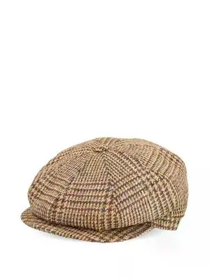 Tagliatore Check Virgin Wool Hat