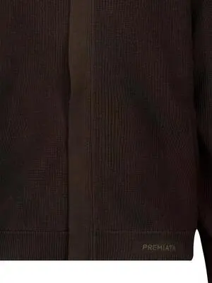 Premiata Ribbed-knit Raglan-sleeve Jacket