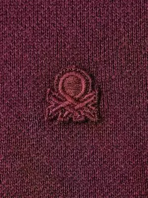 BENETTON Logo-embroidered Crew-neck Sweater