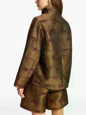 ELENA MIRÒ Jacquard-woven Zip-up Jacket
