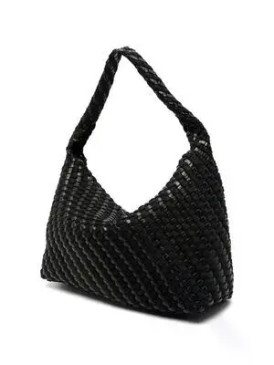 Just Cavalli Woven Logo-charm Shoulder Bag