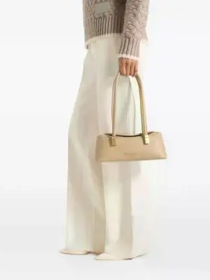 Manière De Voir Annelise In Beige Pebbled Leather Bag - Neutrals