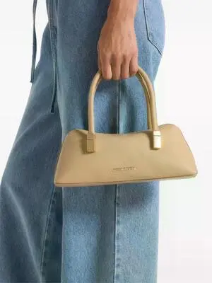 Manière De Voir Annelise In Beige Pebbled Leather Bag