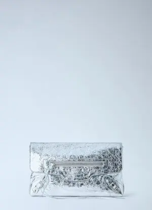 Balenciaga Le City Clutch - Silver