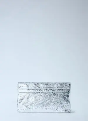 Balenciaga Le City Clutch - Silver