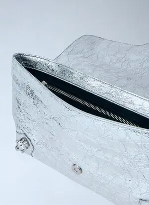 Balenciaga Le City Clutch - Silver