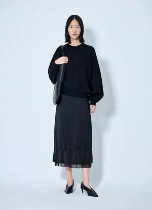 Khaite Oversized Wool-blend Sweater - Black