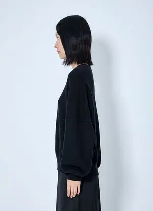 Khaite Oversized Wool-blend Sweater - Black