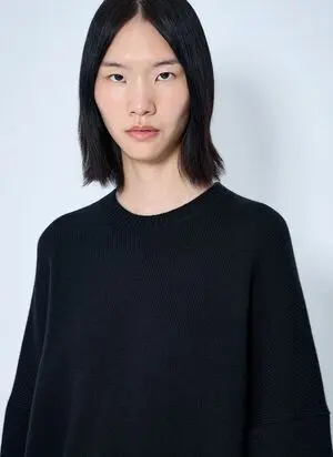 Khaite Oversized Wool-blend Sweater - Black