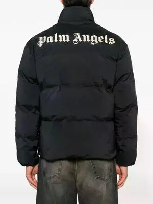 Palm Angels Logo-print Side-stripe Puffer Jacket