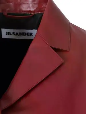 JIL SANDER Leather Deconstructed Jacket