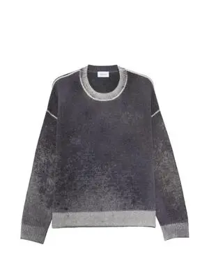 AMISH SUPPLIES Crew-neck Wool Sweater - Grey