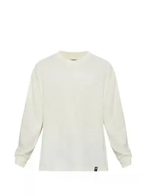 Palm Angels Logo-print Long-sleeved T-shirt - Neutrals