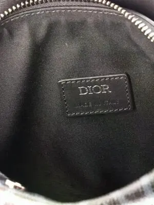 Dior Lingot Messenger Bag Cd Diamond Coated Canvas Crossbody Bag
