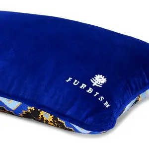 FURBISH Champagne Wishes Needlepoint Decorative Pillow, 15 X 9
