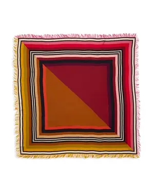 Echo Half And Half Oversized Silk Square Scarf