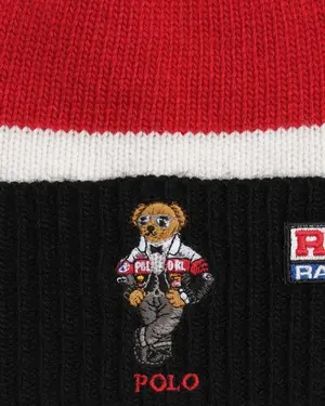 Polo Ralph Lauren Color Block Holiday Bear Beanie