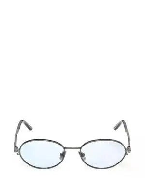 TOM FORD Gina-02 Oval-frame Sunglasses - Grey