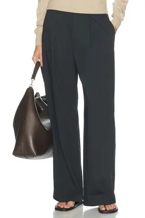 Staud Maysen Pant In Charcoal - Smoke