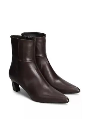 EVALUNA Pointed-toe Ankle Boots - Red