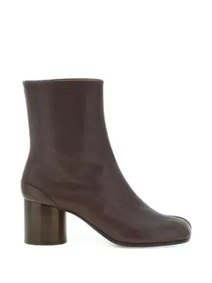 MAISON MARGIELA Tabi Leather Ankle Boots - Brown