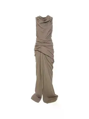 Rick Owens Draped Asymmetric Dress - Grey