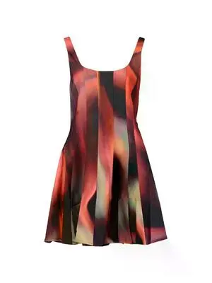 Desigual Abstract-print Sleeveless Mini Dress - Red