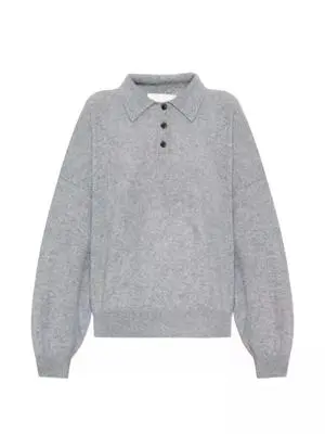 LISA YANG Valdis Polo Sweater - Grey