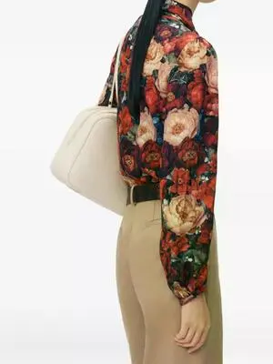 Adam Lippes Joan Floral-print Silk Blouse