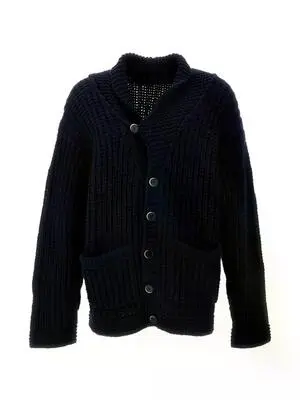 Barena Venezia Chunky-knit Button-up Sweater - Blue