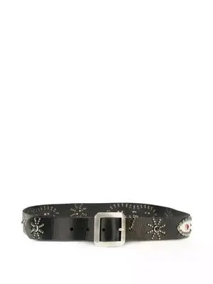 HTC LOS ANGELES American Stud-embellished Leather Belt