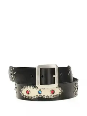 HTC LOS ANGELES American Stud-embellished Leather Belt