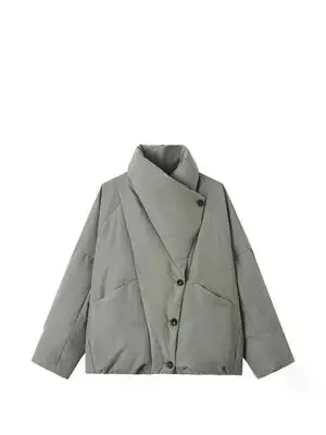 B+AB Asymmetric Puffer Jacket - Grey