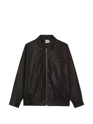 B+AB Faded-effect Zip-up Jacket - Black