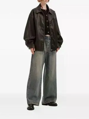 B+AB Faded-effect Zip-up Jacket