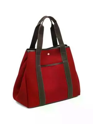 Rue De Verneuil Leather-trim Pocket Tote Bag