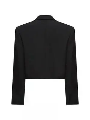 Karl Lagerfeld Cropped Double-breasted Blazer